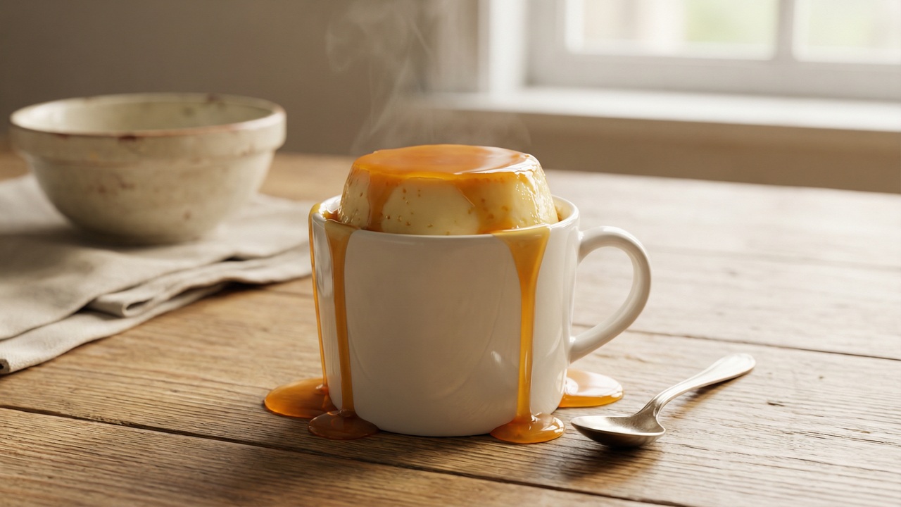 Pudim de caneca agora tem receita para micro-ondas que fica pronto em 2 ...