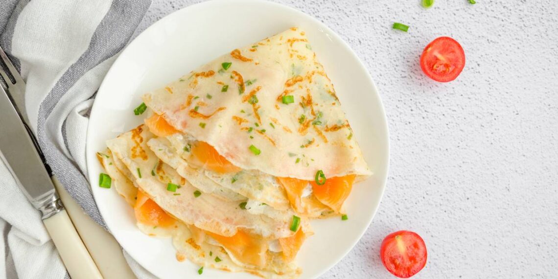 Crepe salgado simples em 15 minutos com recheios rápidos e saborosos ...