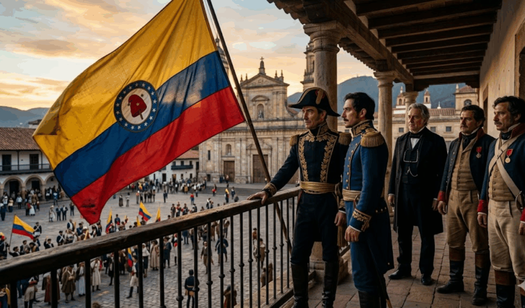 Por que a bandeira da Colômbia tem amarelo, azul e vermelho em ...