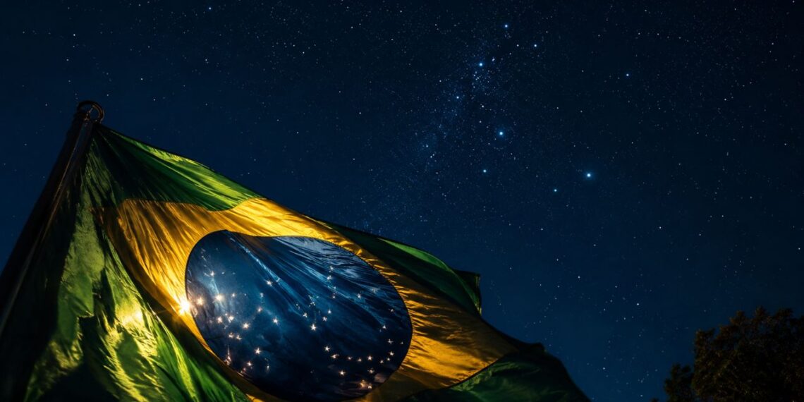 Por que a bandeira do Brasil tem estrelas que formam o céu de uma noite ...