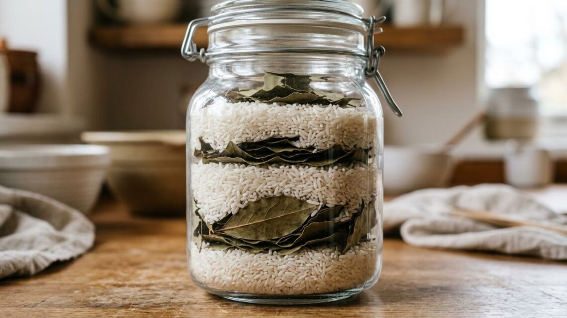 Colocar três folhas de louro dentro do pote de arroz cru: para que ...