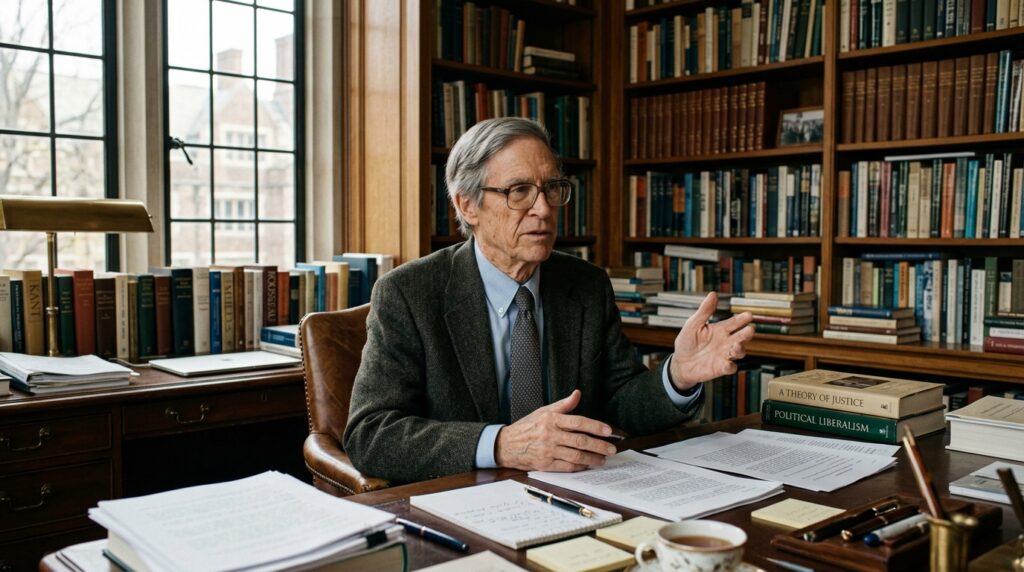 Frase do dia de John Rawls, filósofo americano e teórico da justiça: "A ...